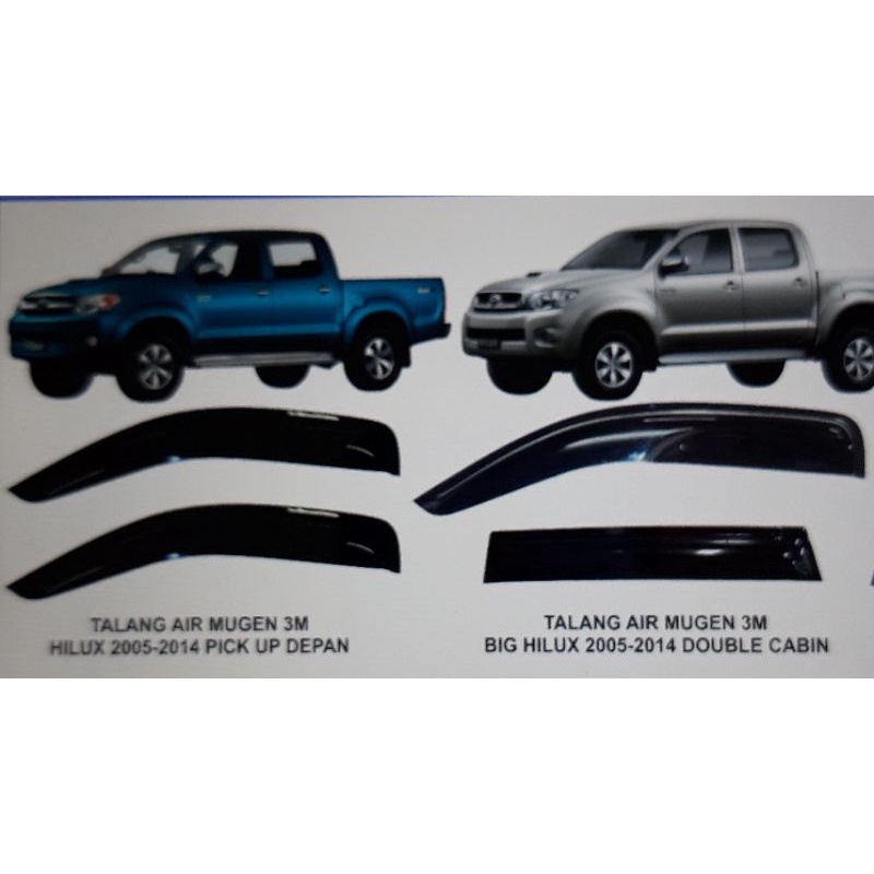 Jual TALANG AIR MUGEN HILUX SINGLE / DOUBLE CABIN 2005 -2014 | Shopee Indonesia