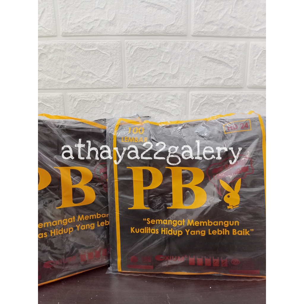 Jual (L) Kresek Kantong Plastik PB (Play Boy) ukuran 24 isi 100 lembar | Shopee Indonesia