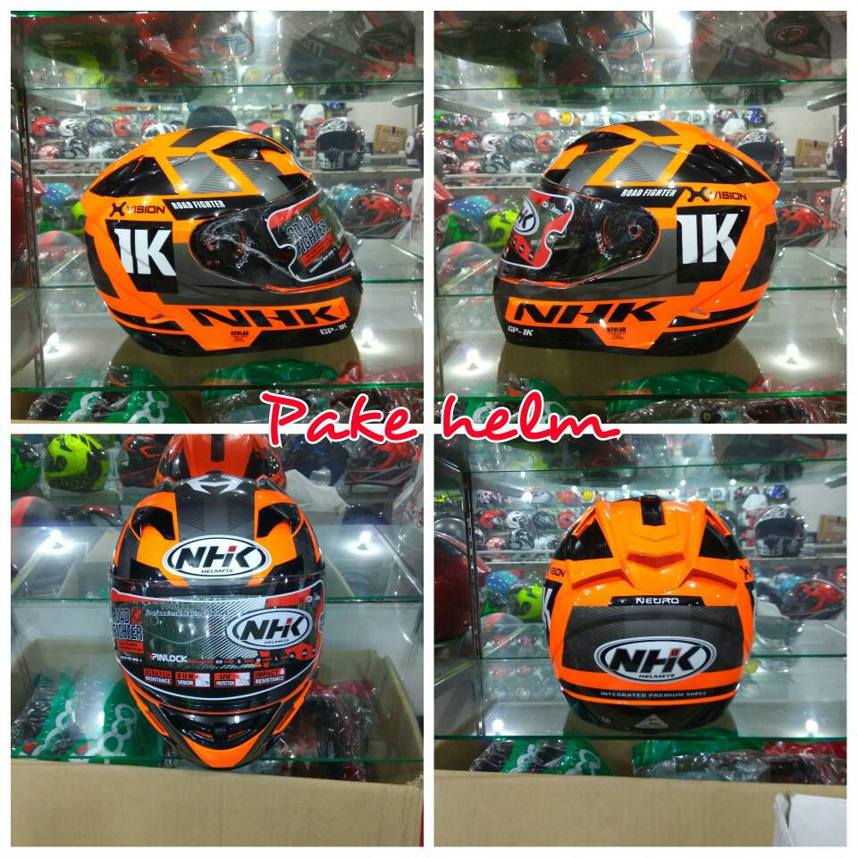 Jual HELM NHK HELM NHK FULL FACE HELM NHK GP1000 XVISION ORG | Shopee ...