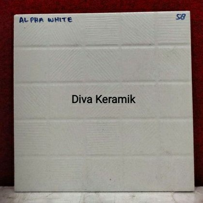 Jual Keramik Lantai - Asia Tile Alpha White 25x25 | Shopee Indonesia