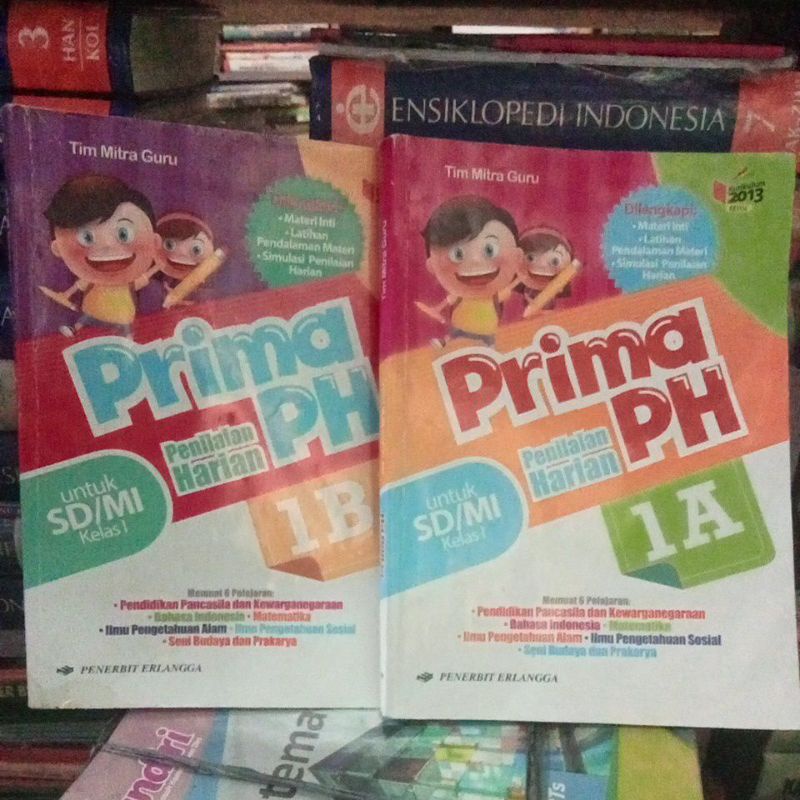 Jual buku prima ph atau penilaian harian untuk SD kelas 1A dan 1B penerbit Erlangga kurikulum ...