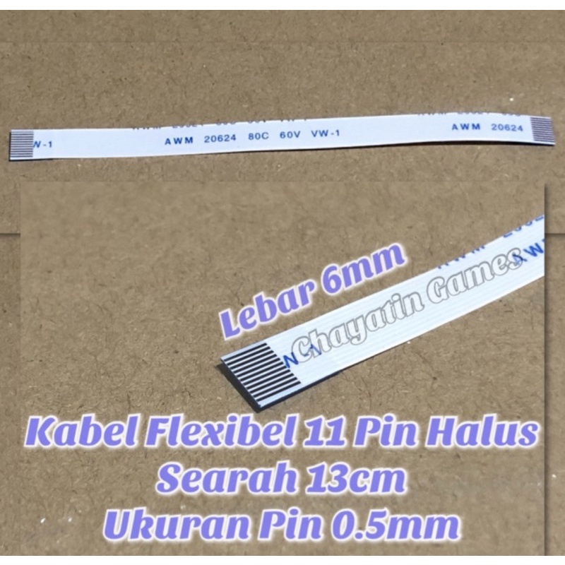 Jual Kabel Flexibel 11 Pin Halus Searah Panjang 13cm Ukuran Pin 0.5mm ...