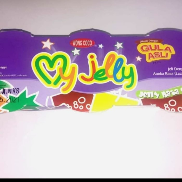 Jual Wong Coco My Jelly Nata De Coco 80Gr x 3 Pak | Shopee Indonesia