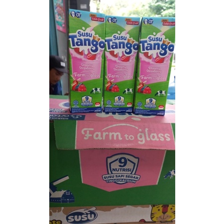Jual susu tango farm to glass 200ml x 24 | Shopee Indonesia