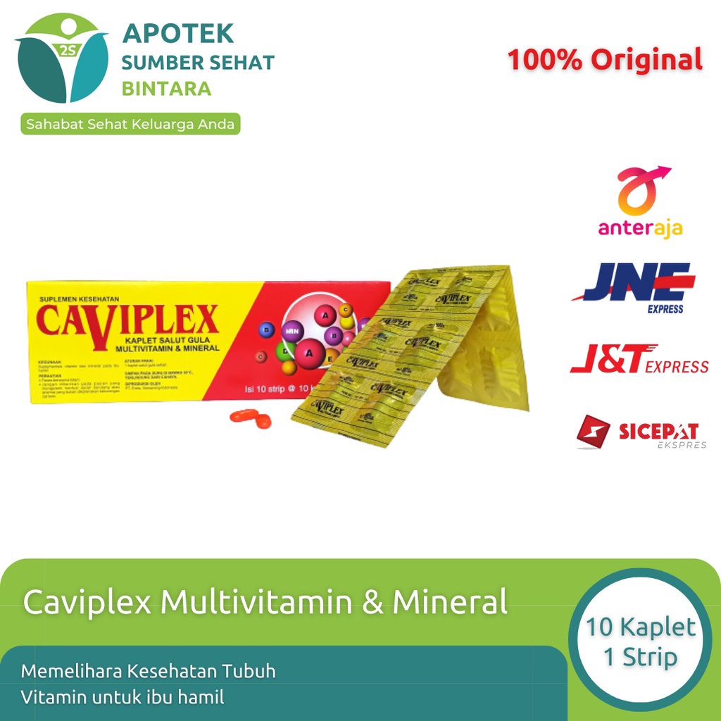 Jual Caviplex Multivitamin 1 Strip 10 tablet | Shopee Indonesia