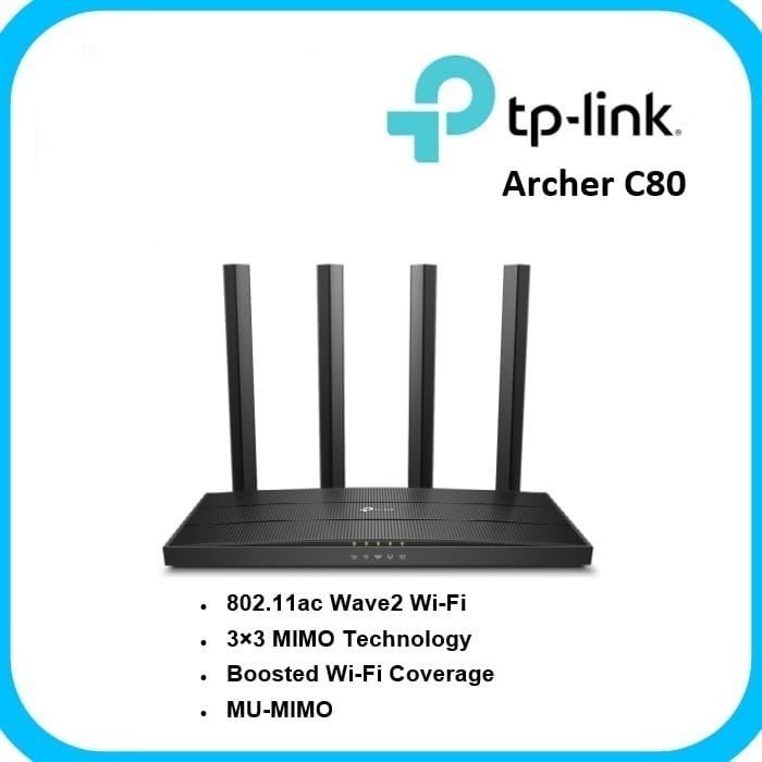 Jual TP-Link Archer C80 , AC1900 Wifi Router Gigabit | Shopee Indonesia