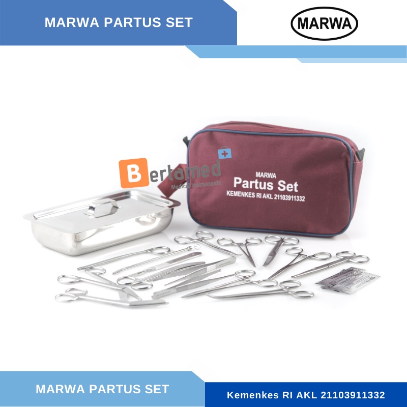 Jual MARWA Partus Instrument Set AKL / Instrumen Set Prodesur Partus ...