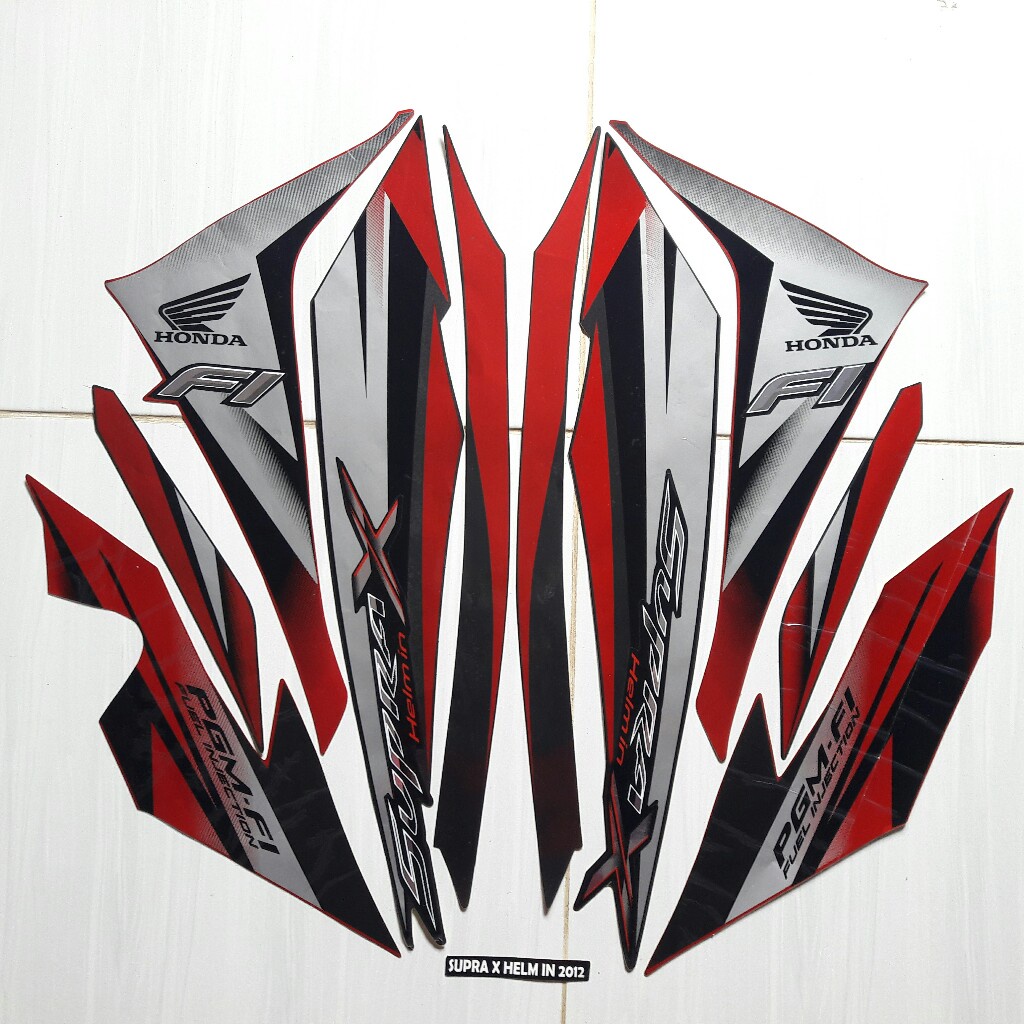 Jual STRIPING STICKER LIS LES POLET BODY MOTOR HONDA SUPRA X 125R 2012 ...