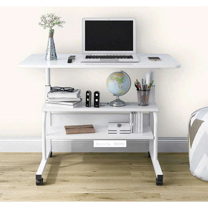 Jual Meja Rak Kerja Makan Belajar Tulis Laptop Adjustable Stand Besi ...