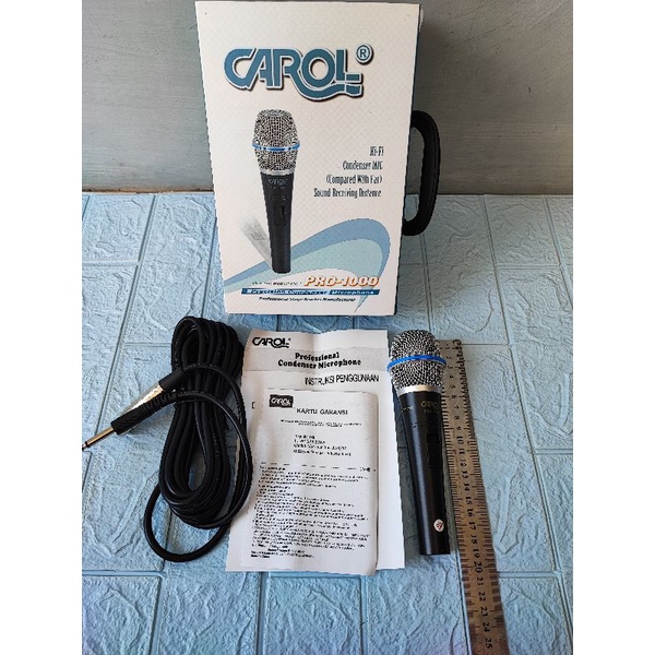 Jual Mic Kabel Condenser Carol PRO-1000 PRO 1000 PRO1000 Mic Genggam ...