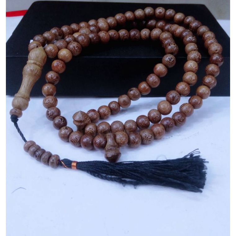 Jual tasbih kayu/ tasbih kayu kelor jawa natural 99butir | Shopee Indonesia