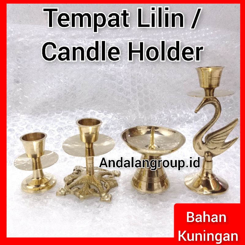 Jual Kerajinan - candle holder brass tempat lilin kuningan mini ...