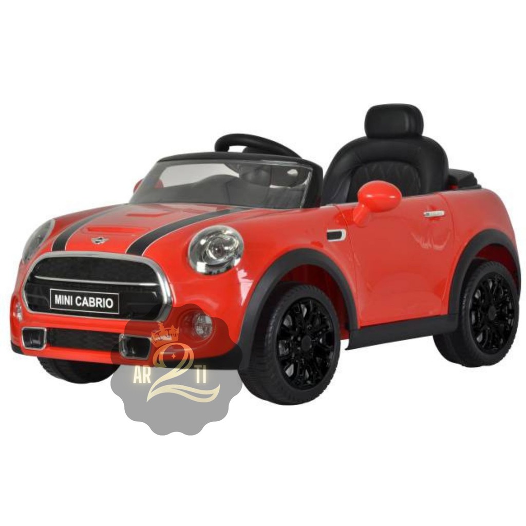 Jual Mobilan Aki Mainan Model Mini Cooper Merk Pliko Cabrio | Shopee ...