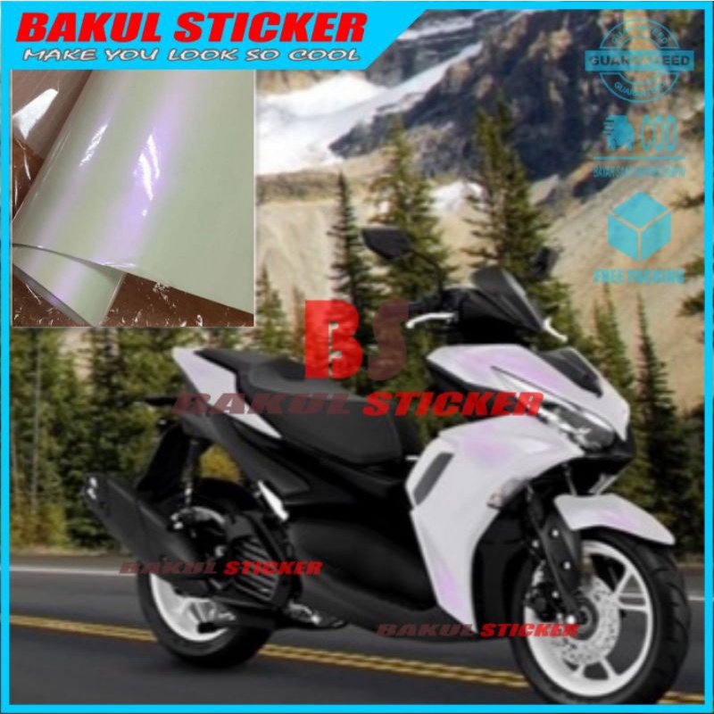 Jual Stiker Skotlet Motor Putih Lembayung Sekotlet Putih Mutiara Pink ...