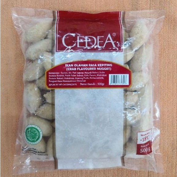Jual Cedea Crab Flavoured Nugget 500 Gram Naget kepiting/bakso ikan ...