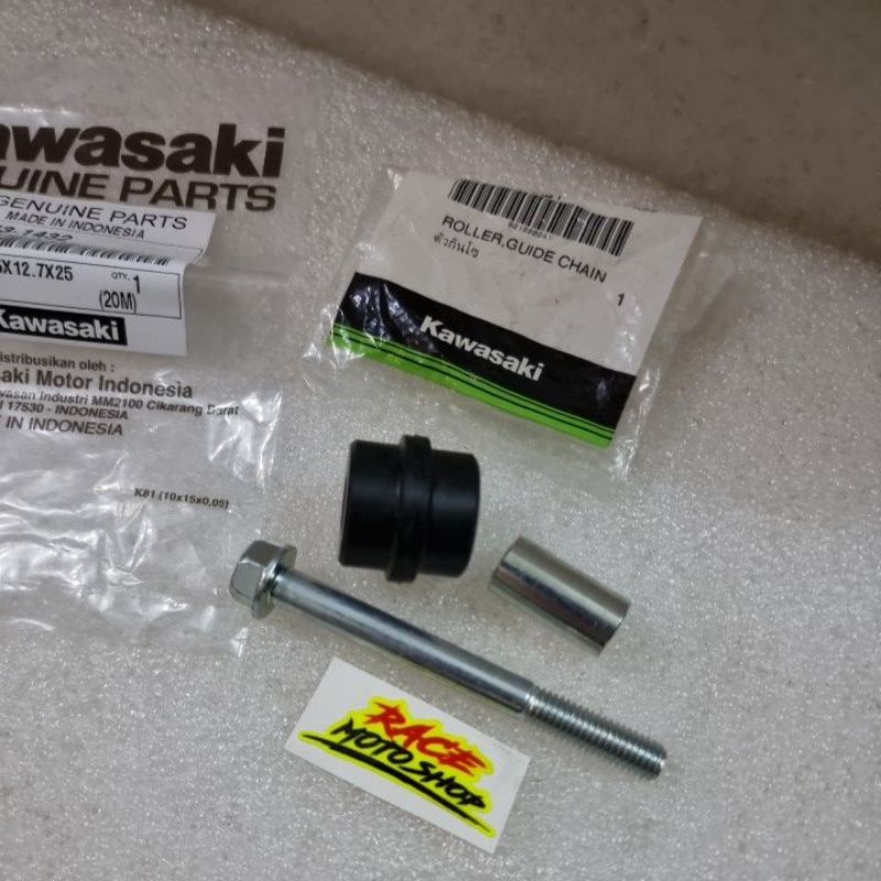 Jual Roller Rantai KLX150+Collar Bos+Baut Blot IMPORT KAWASAKI | Shopee ...