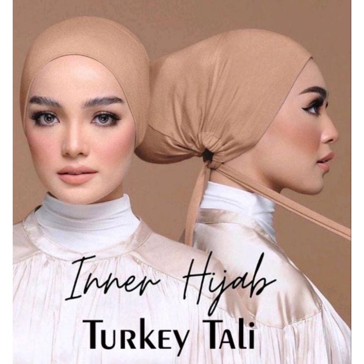 Jual INNER HIJAB KAOS CIPUT TURKEY TALI | Shopee Indonesia