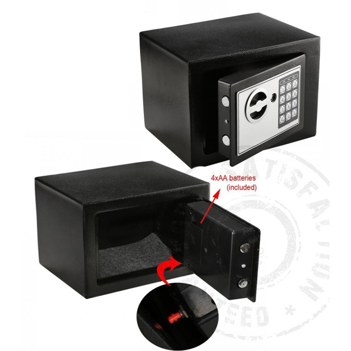 Jual Brankas Besi Mini Serbaguna | Mini Safety Box | Shopee Indonesia