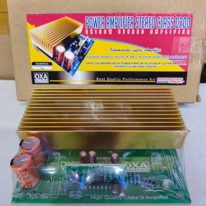 Jual Kit Power Amplifier Stereo Class D 200 | Shopee Indonesia