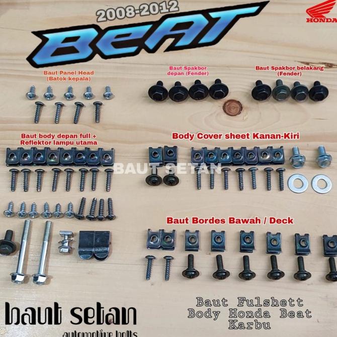 Jual baut full body beat karbu/baut full set body beat karbu original ...
