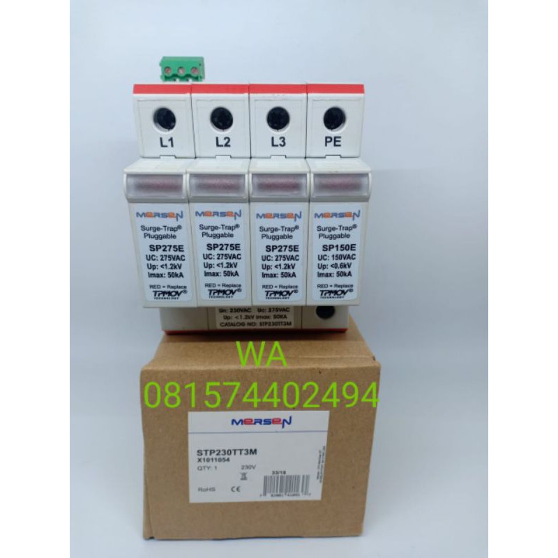Jual Surge Arrester Mersen 3phase STP230TT3M Original | Shopee Indonesia