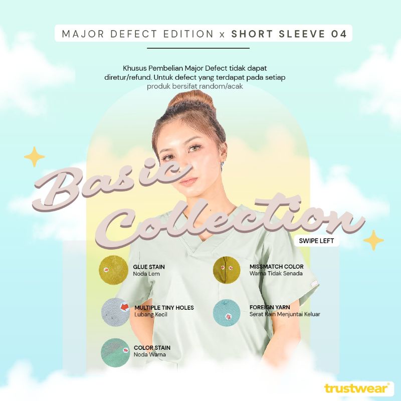 Jual [MAJOR DEFECT BASIC PENDEK 4] Doctor's Scrub/Baju Jaga Dokter ...