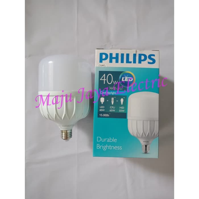 Jual Lampu Bohlam LED Philips 40 Watt 40W Putih 40 W 40Watt Putih Jumbo | Shopee Indonesia