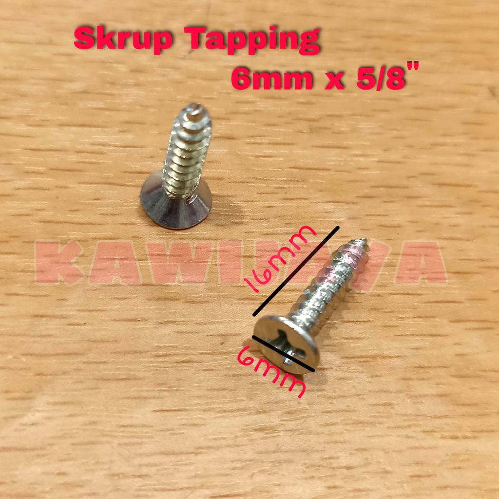 Jual Skrup Sekrup Taping Baut Mur Screw JF Kayu Mebel Olimpik 1 bungkus ...