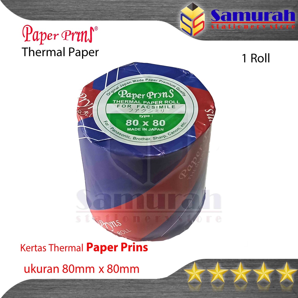 Jual Kertas Thermal PaperPryns 80 x 80 mm / Struk Kasir Roll Paper ...