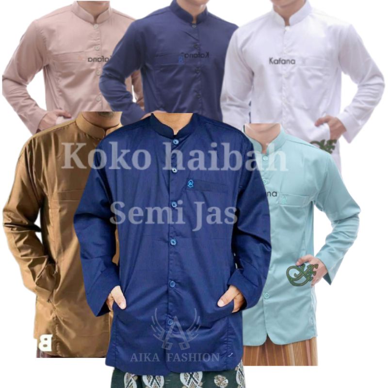 Jual Koko Haibah Semijas Terompah Pria Dewasa Semi Jas Jasko Baju Koko ...