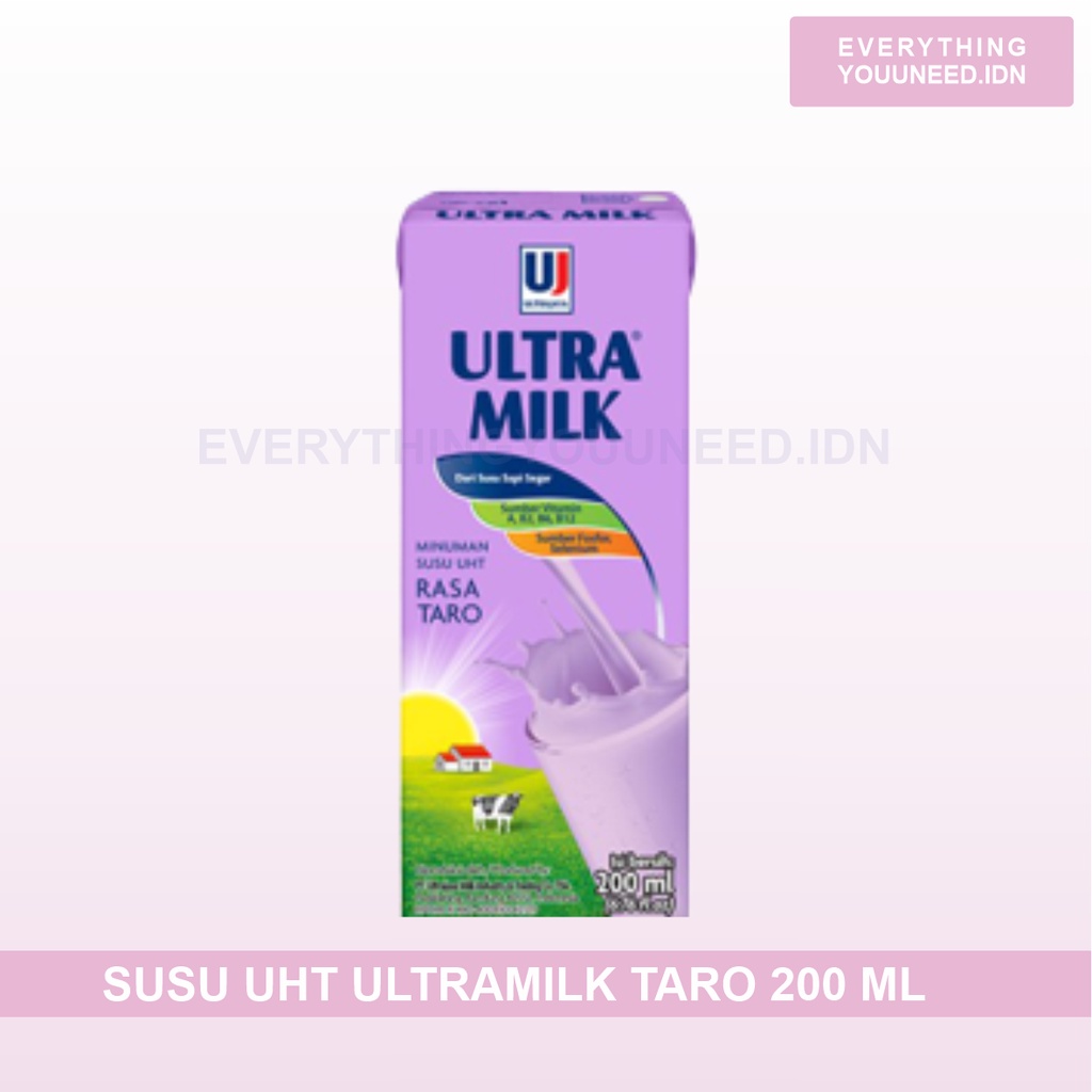 Jual Susu UHT Ultra Milk Taro 200ml | Shopee Indonesia