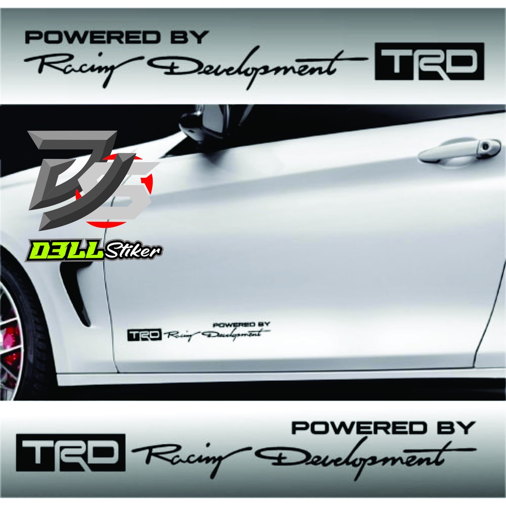 Jual stiker trd racing development poered by toyota sticker mobil ...