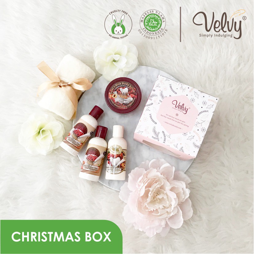 Jual VELVY Valentine Box Shower Cream dan Body Lotion limited Edition ...