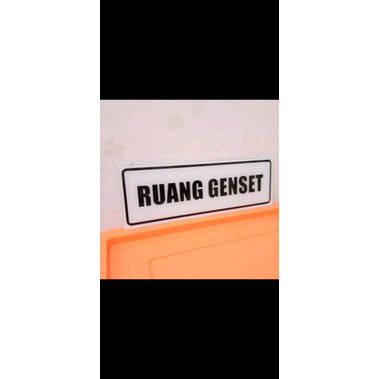 Jual akrilik sign ruang genset uk 30x10cm acrylic | Shopee Indonesia