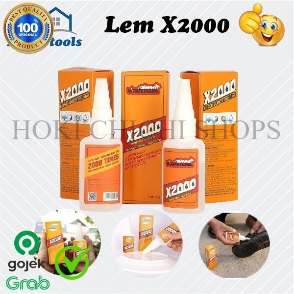 Jual Lem Korea merk X2000 Perekat Instan Cairan Super kuat lem power ...