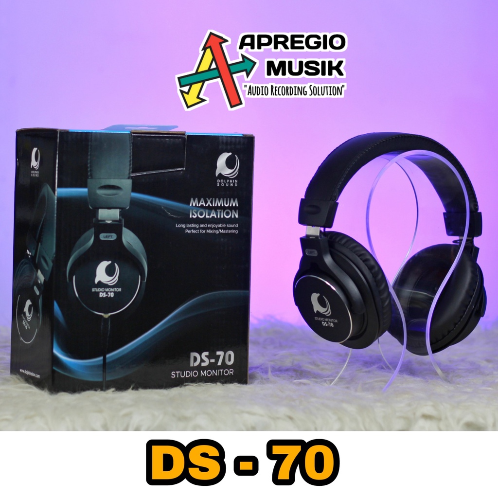 Jual ISK Dolphin Sound DS70 DS-70 Headphone monitor Flat | Shopee Indonesia