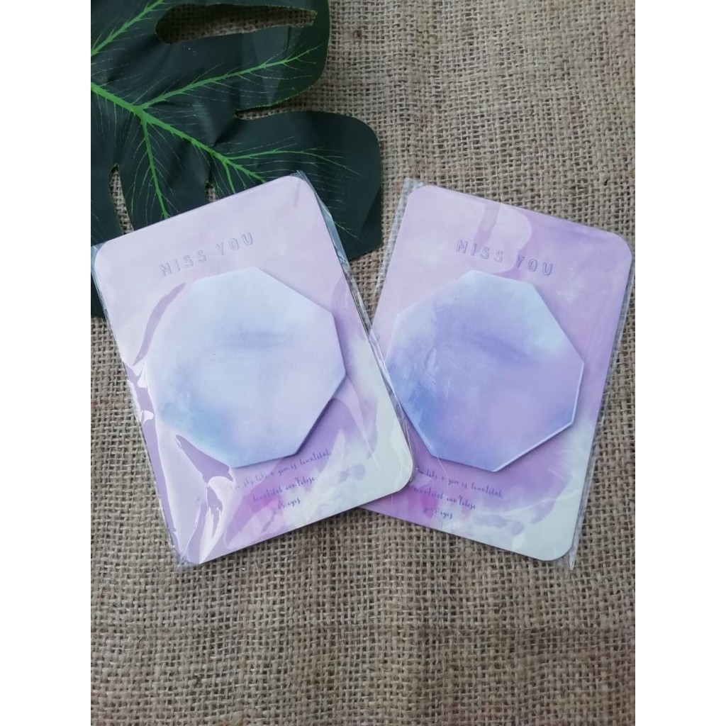Jual STICKY NOTES / OMBRE HEXAGONAL / AESTHETIC | Shopee Indonesia