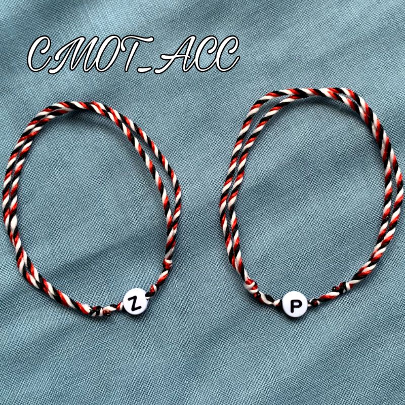 Jual GELANG TRIDATU INISIAL HURUF (SIMPLE KECIL) | Shopee Indonesia