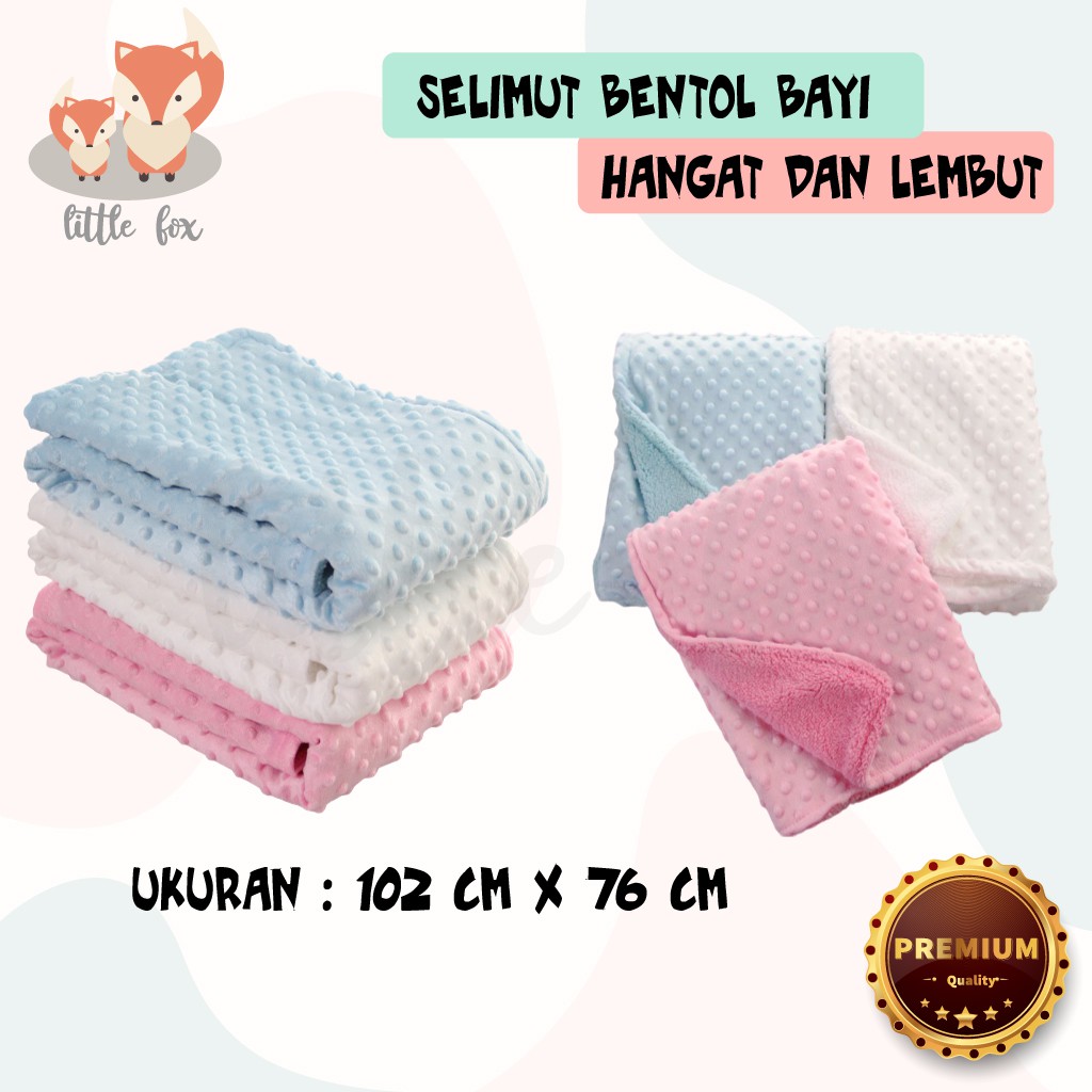 Jual Selimut Bayi / Baby Blanket Motif Polos Lembut Halus Hangat Bahan ...