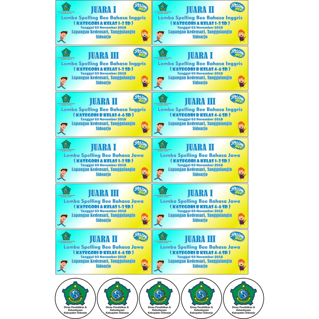 Jual Sticker dan logo piala | Shopee Indonesia