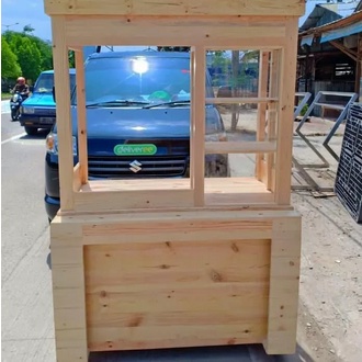 Jual Gerobak Jualan Stand Booth Kayu Jati Belanda Murah Surabaya ...