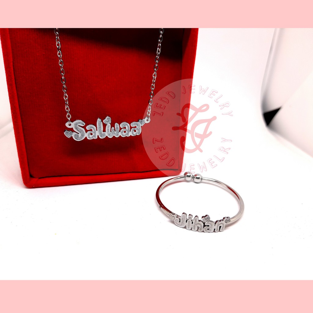 Jual Zedd Jewelry - 1 Set Aksesoris Bayi Dan Anak Custom Nama - 1 Set ...