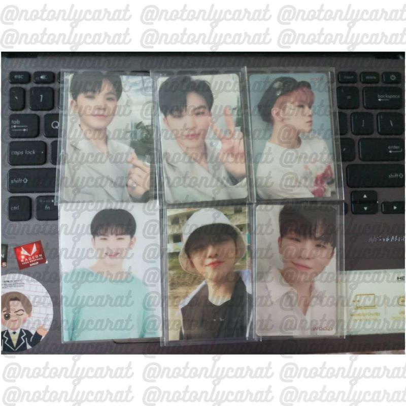 Jual photocard woozi benefit interpark bucket hat fallin flower carver ...
