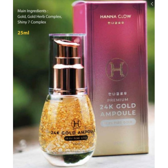 Jual Hanna Glow Premium 24K Gold Ampoule Serum - 100ml / 25ml | Shopee Indonesia