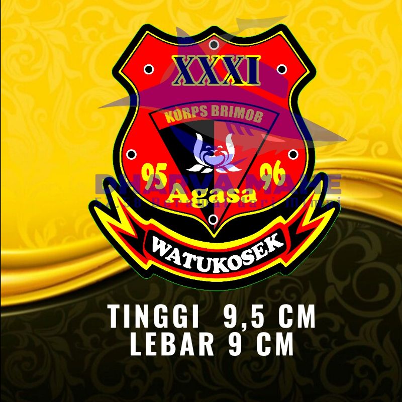 Jual Stiker Angkatan 31 Brimob Watukosek 95 96 | Shopee Indonesia