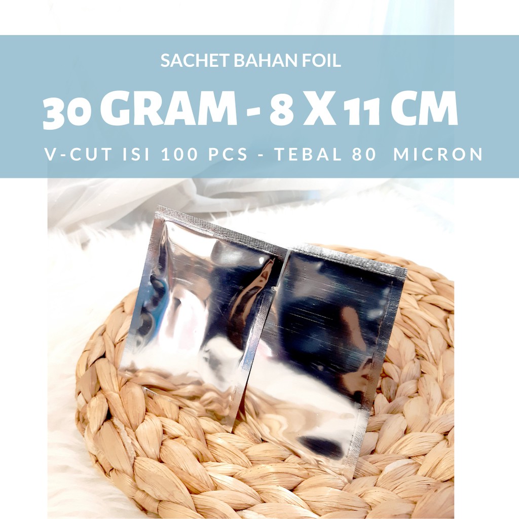 Jual 100 Pcs kemasan Foil Sachet Sachet Foil Aluminium Foil 8X11 ...