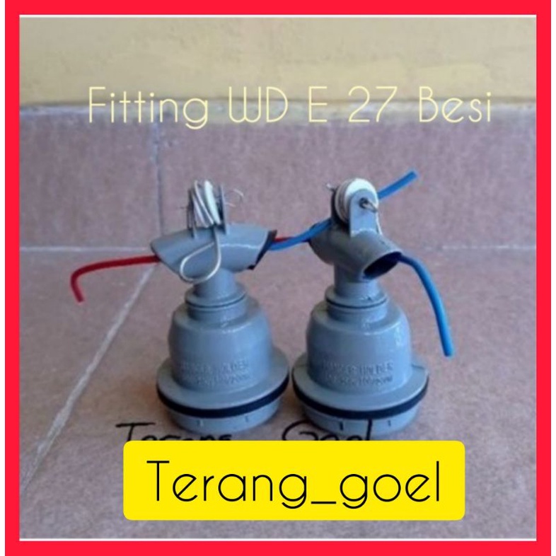 Jual FITTING GANTUNG BESI E27 ENTER / FITTING KERAMIK BESI KAP WD E27 ...