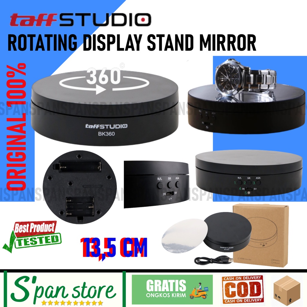 Jual Rotating display Fotografi display Alas Putar Stand Base HITAM ...