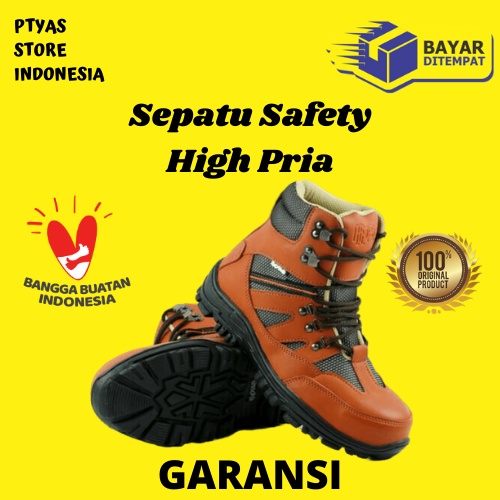 Jual Sepatu Kerja Boots Safety Proyek Kontraktor Berkendara Motoran ...