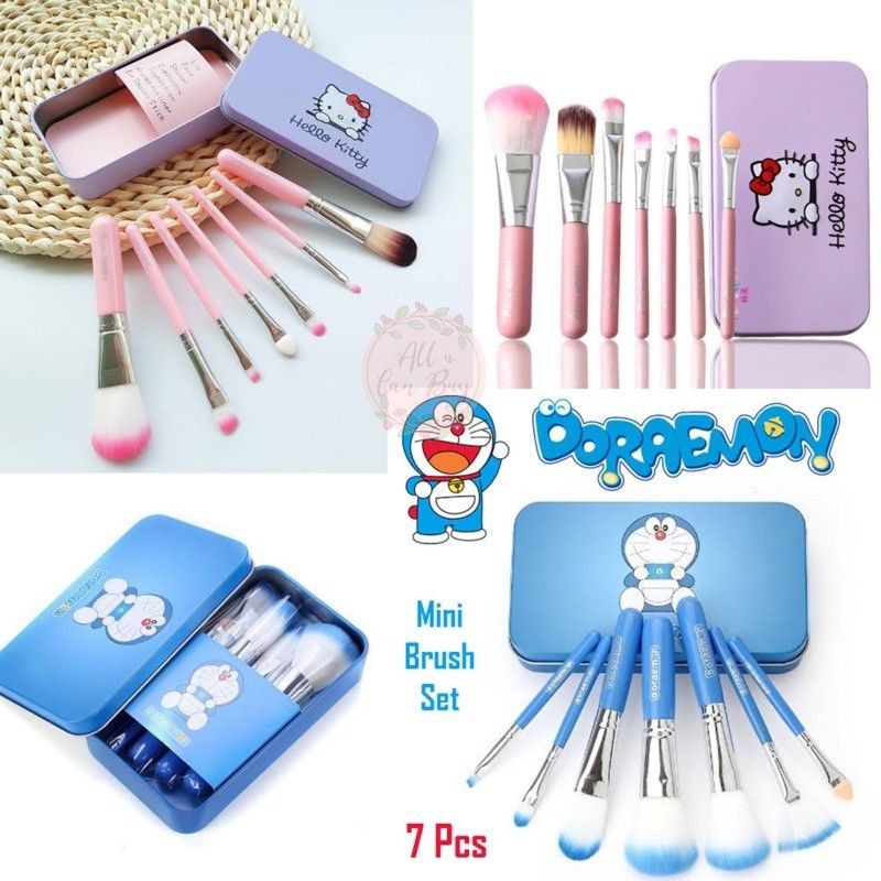 Jual Brush Set Alat Make up Doraemon | Shopee Indonesia